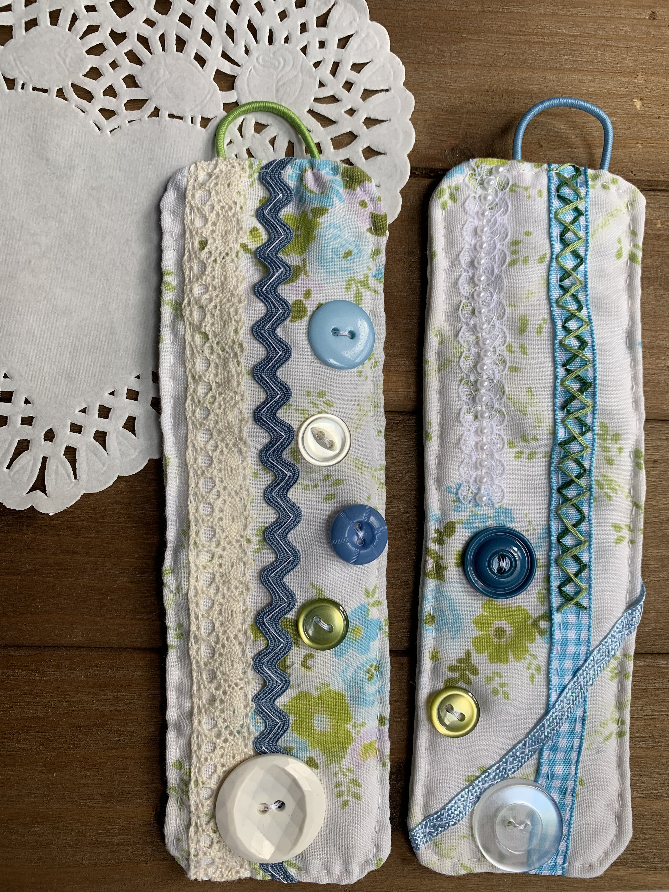 Vintage Linens Fabric Cuff Bracelet Boho Fashion With Button | Etsy