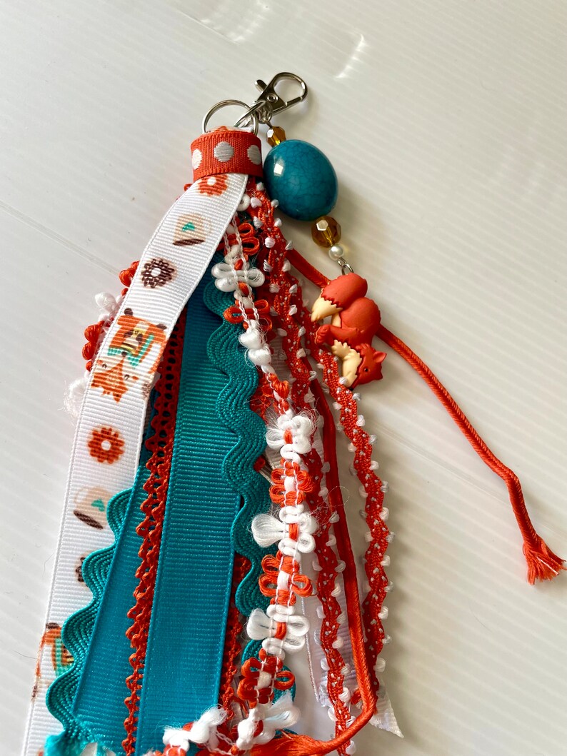 Ribbon Tassel Fox Inspired for Keychains, Junk Journals, Bag/purse ...