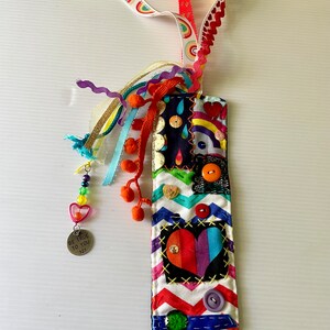 Rainbow Slow Stitched Embroidered Bookmark - Etsy