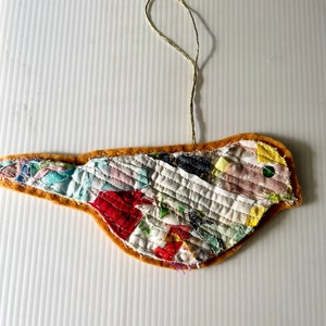 Fabric Scrap Bird Ornaments for Home Decor, Holiday Decor, Bowl Fillers ...