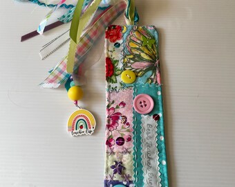 Bicycle Enjoy the Ride Slow Stitched Embroidered Bookmark - Etsy