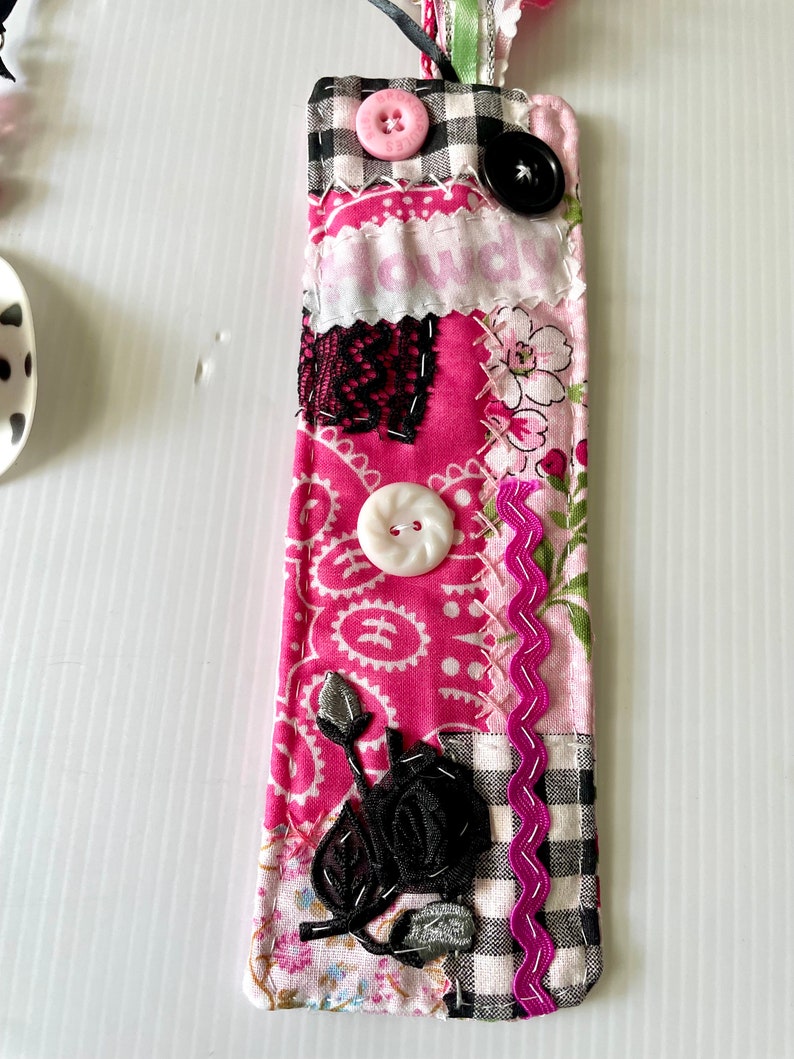 Cowgirl Western Slow Stitched Embroidered Bookmark - Etsy