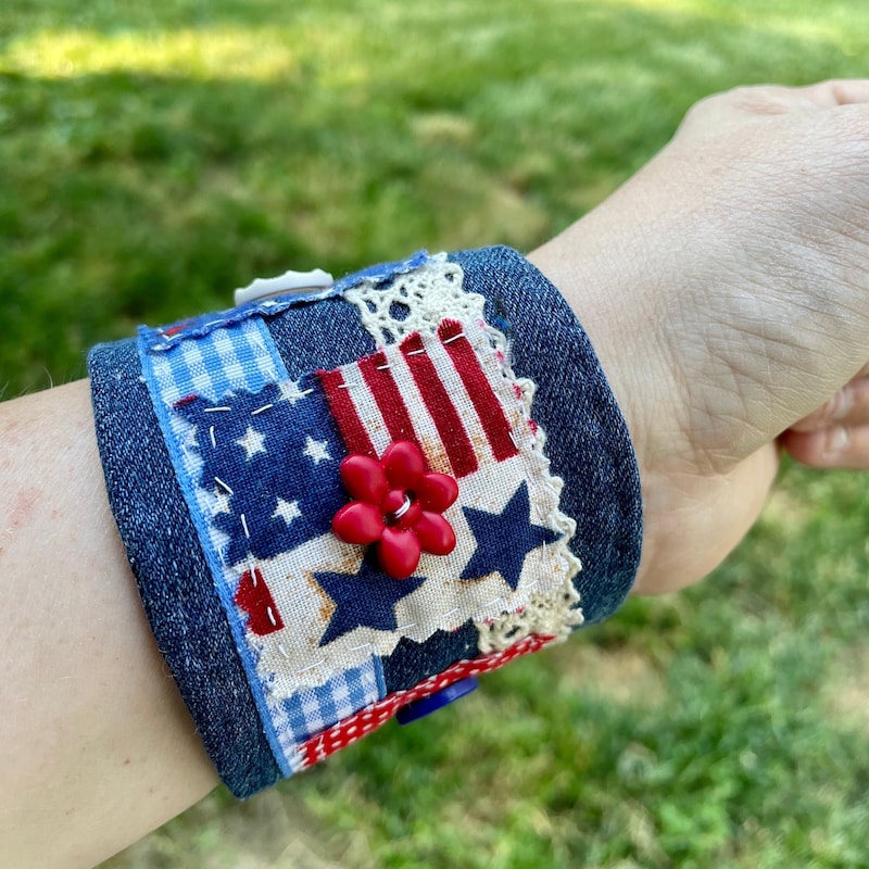 Denim Bracelet - Etsy