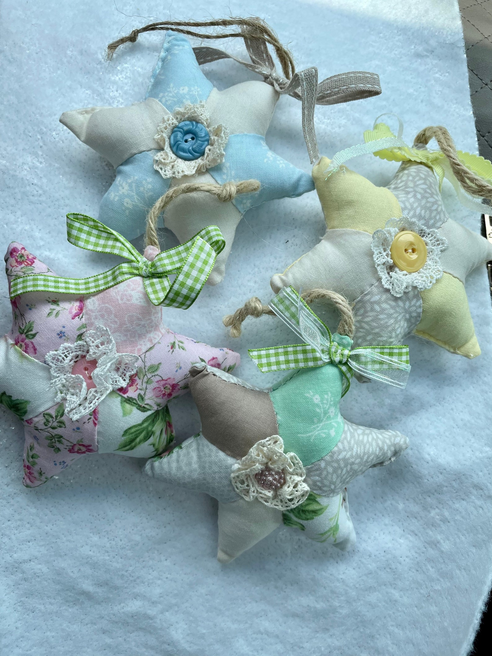 Shabby Chic Patchwork Pastel Mint Green and Tan Floral - Etsy