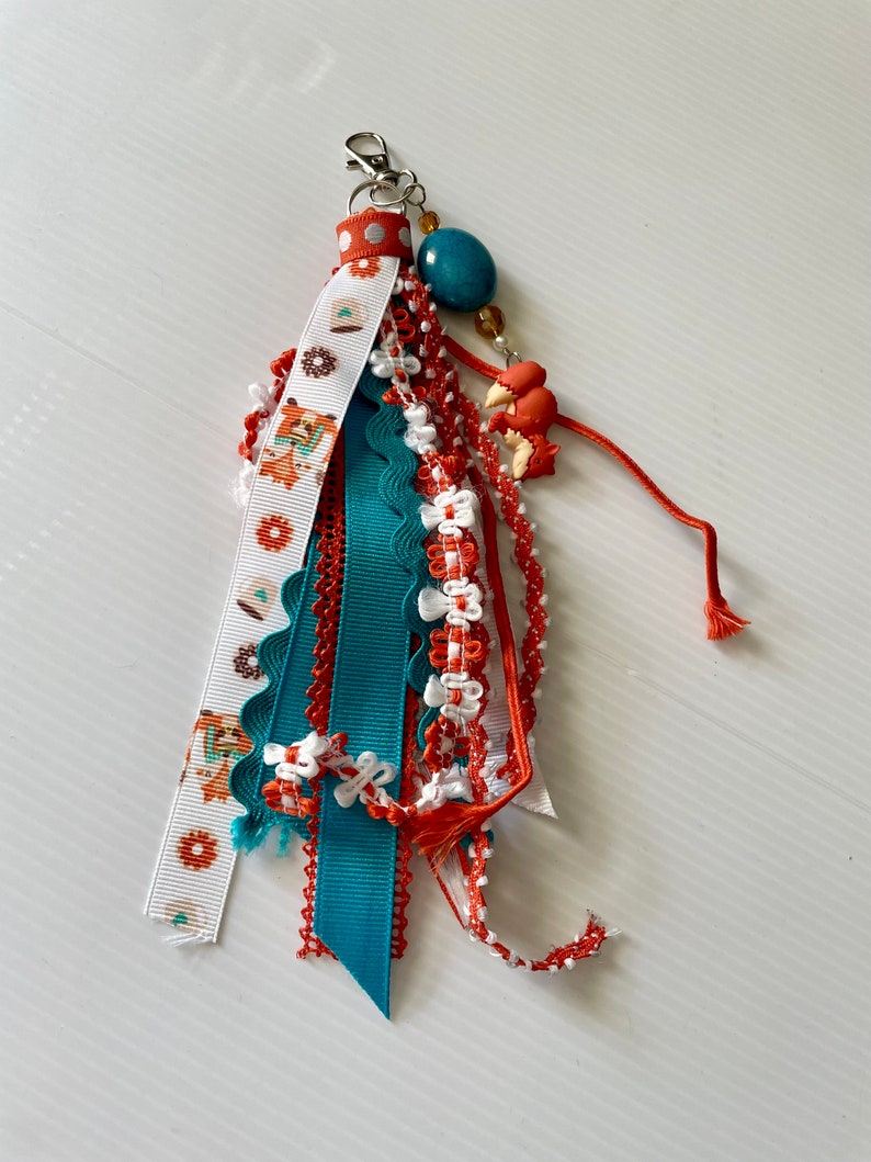 Ribbon Tassel Fox Inspired for Keychains, Junk Journals, Bag/purse ...