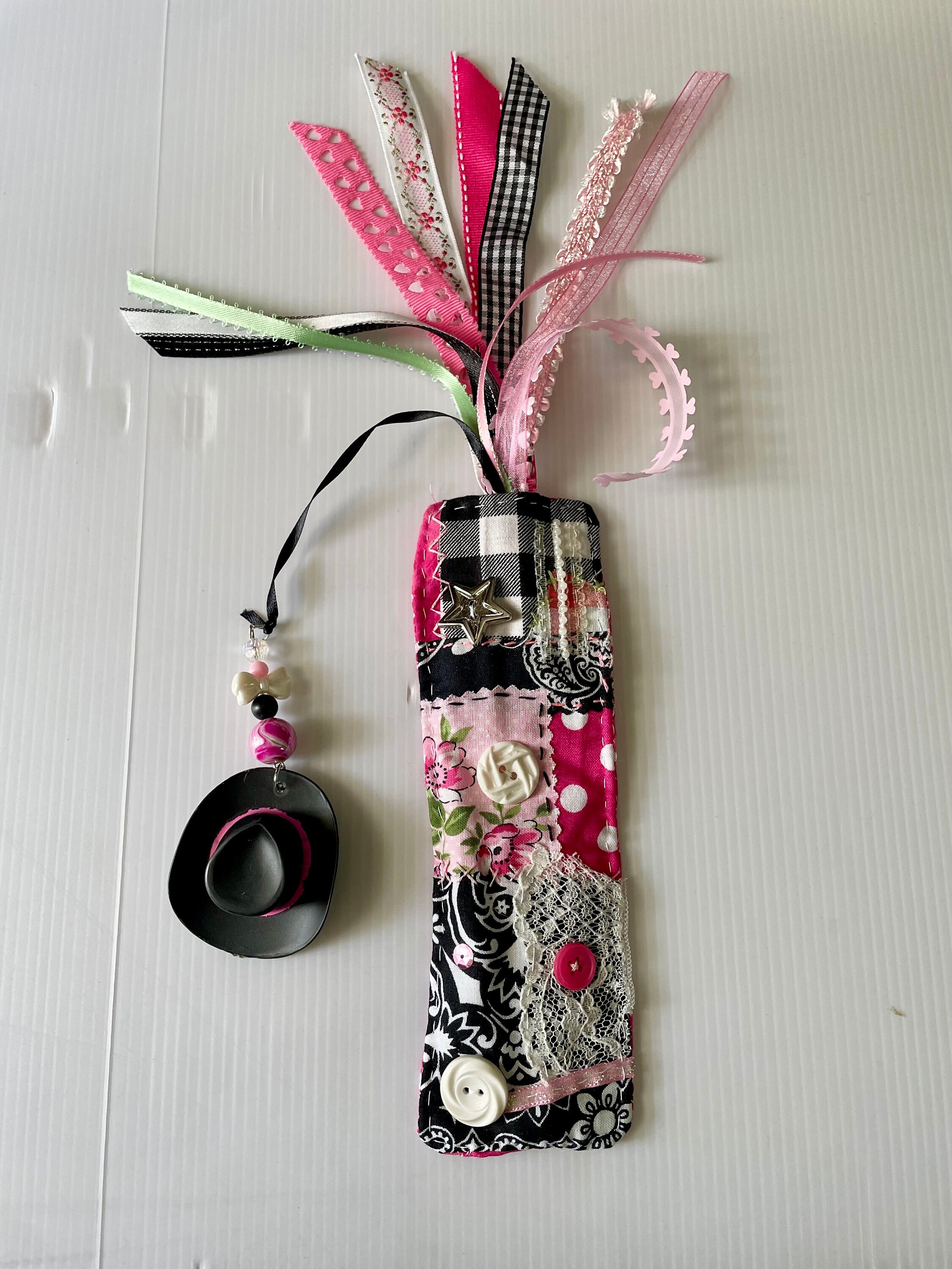 Cowgirl Western Slow Stitched Embroidered Bookmark - Etsy