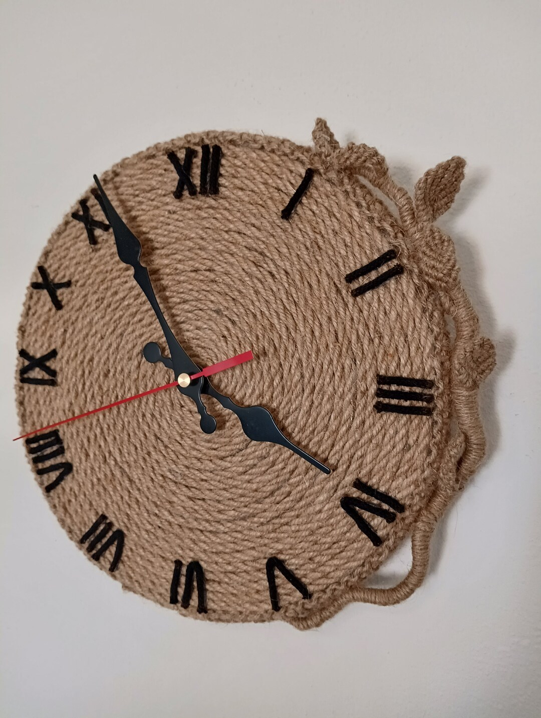 Handmade Yuta Macramé Clock - Etsy