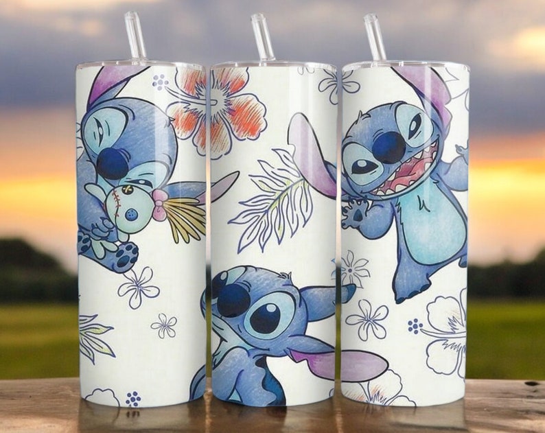 Stitch Tumbler Wraps Png, Gif for Son, Gift for Her, Sublimation Design ...