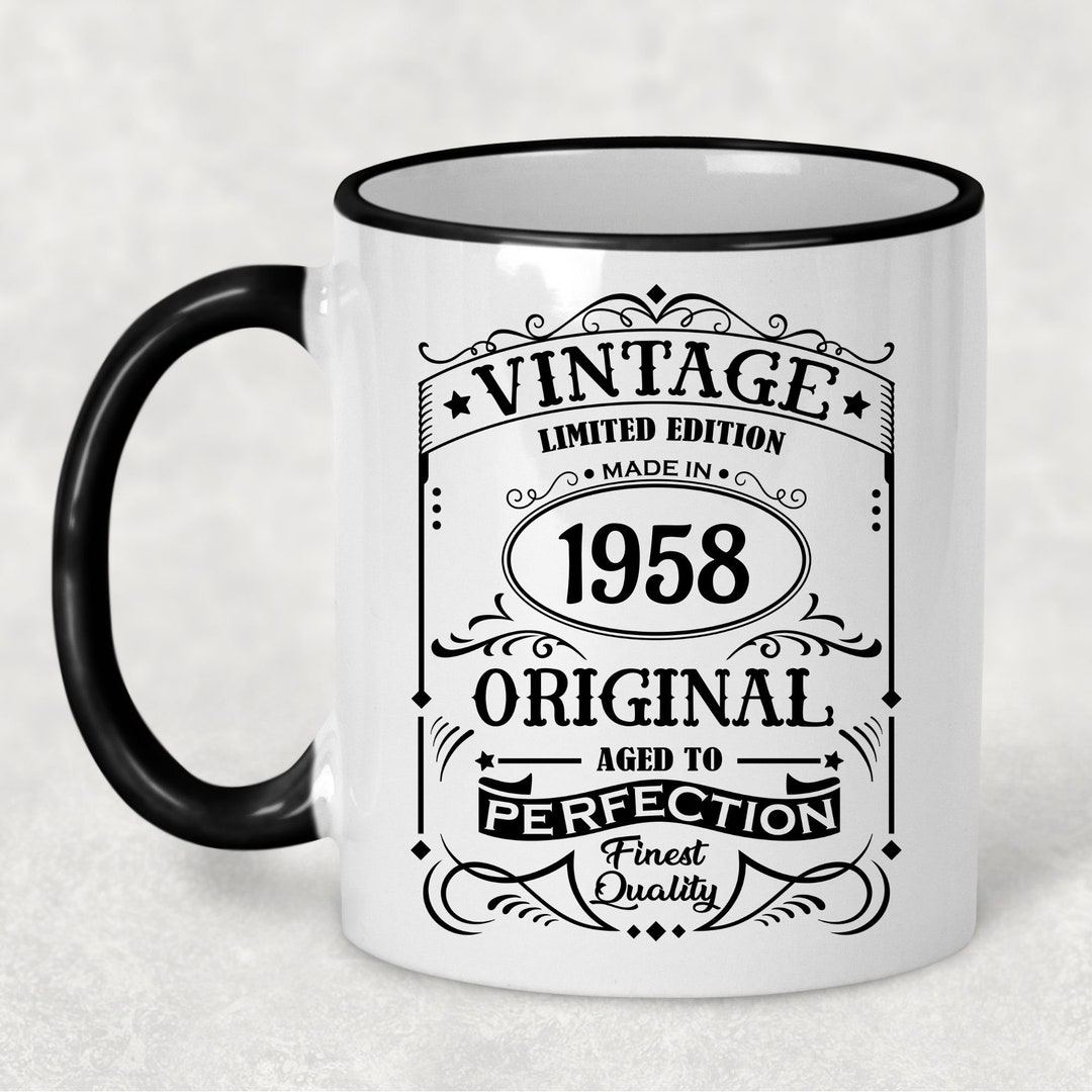 1958 Vintage Gift 66th Birthday Gift Mug Limited Edition for Women 66 ...