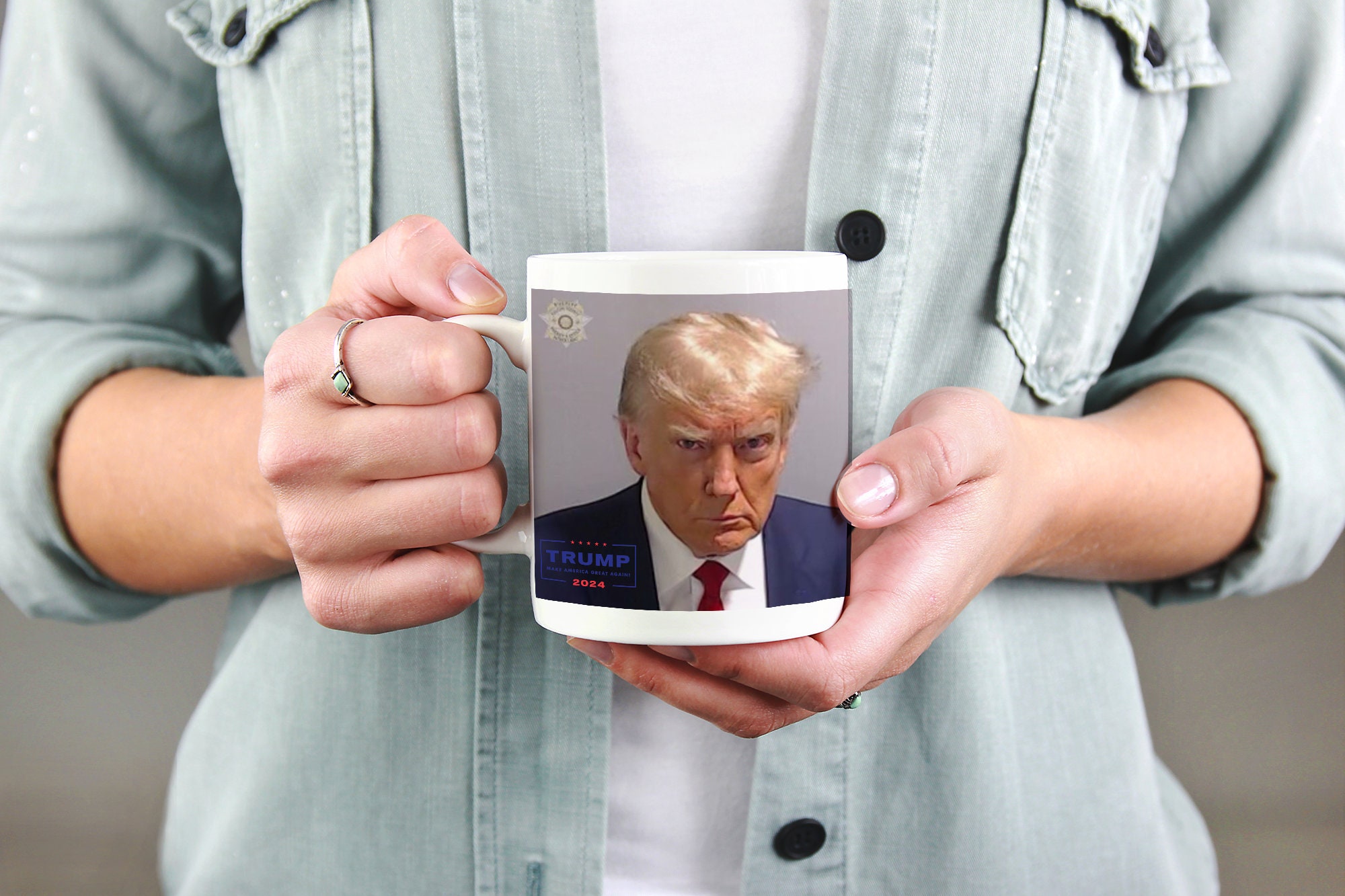 Donald Trump Mug Shot Limited Edition Donald Trump Mug Shot Mugs with ...