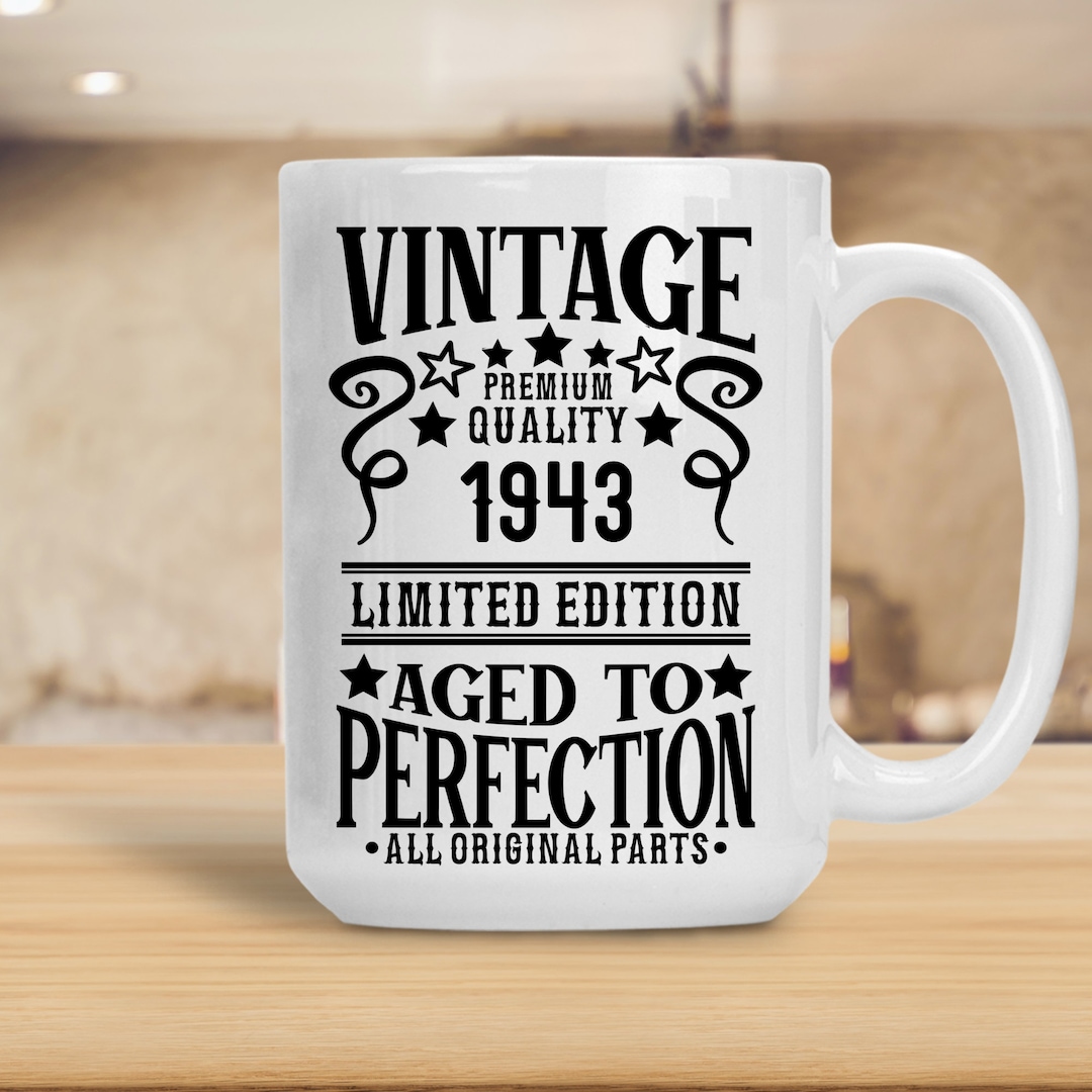 1943 Vintage Gift 81st Birthday Gift Mug Limited Edition for Women 81 ...