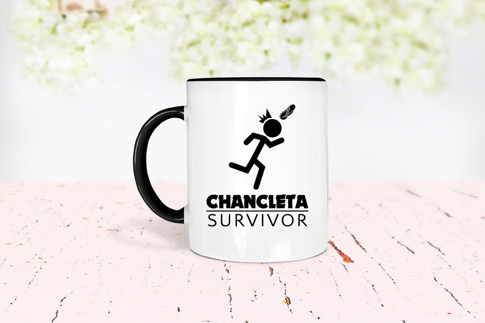 Chancleta Survivor Puerto Rican Coffee Mug Chancla Survivor Puerto Rico ...