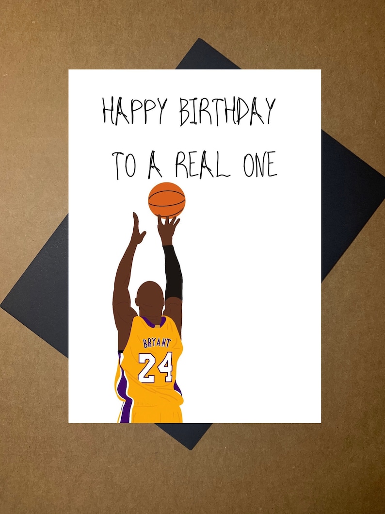 Kobe Bryant Happy Birthday Card for Him/ Her/ Friend | Etsy