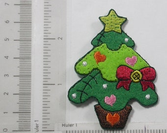 Christmas Tree Iron on Patch Embroidered Christmas Tree Iron on Patch Applique FREE SHIPPING - Etsy