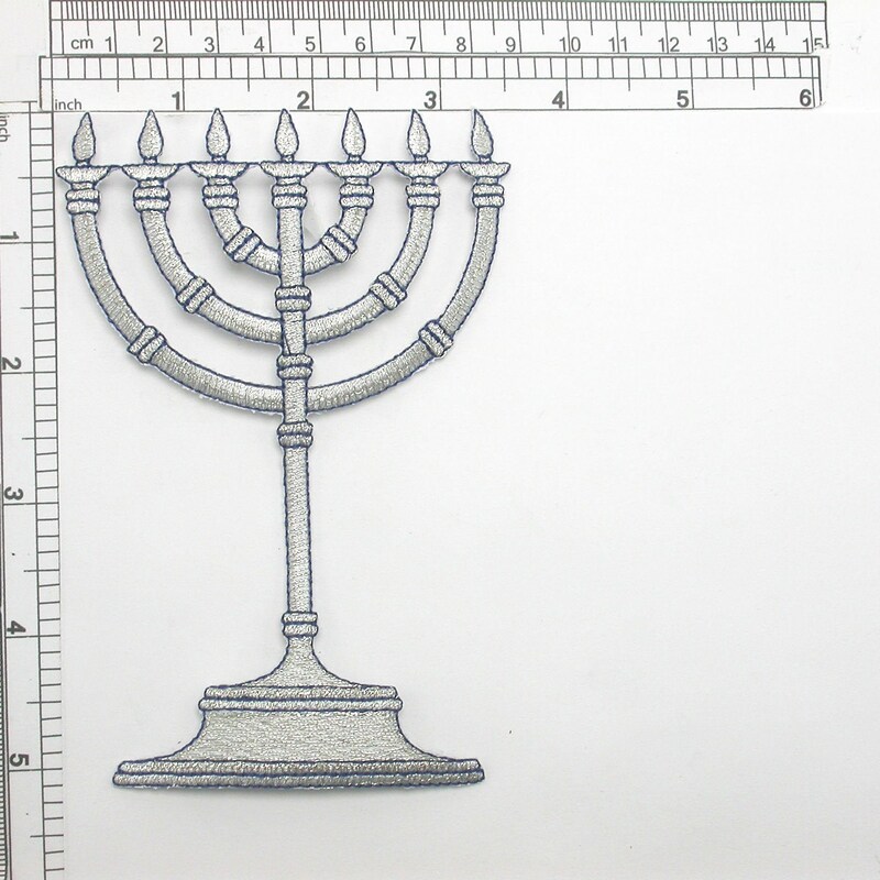 Menorah Applique - Etsy