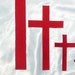 Red Cross Iron on Patch Applique - Standard Cross 4 Sizes Fully ...