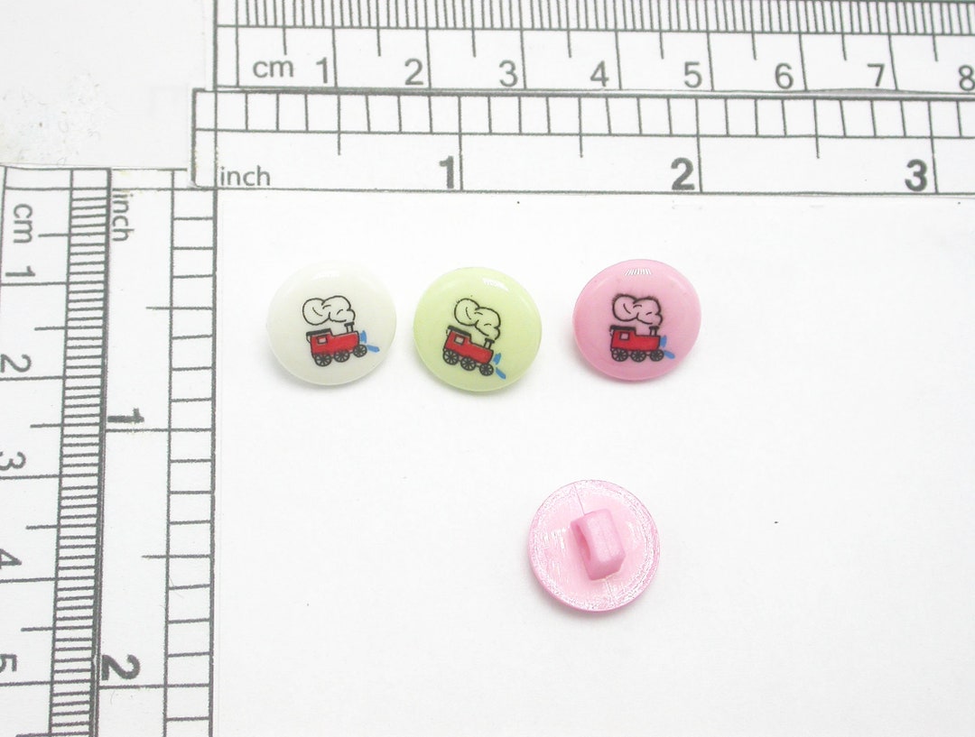 5 X Train Button 13mm Shank Washable and Dry Cleanable - Etsy
