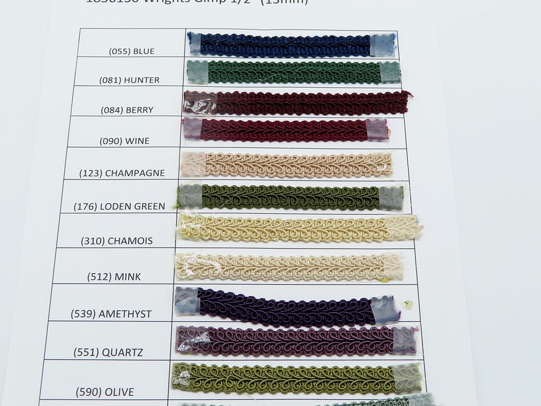 1/2" French Gimp (13mm) Wrights 6 Yards Sewing Upholstery Trim - Etsy