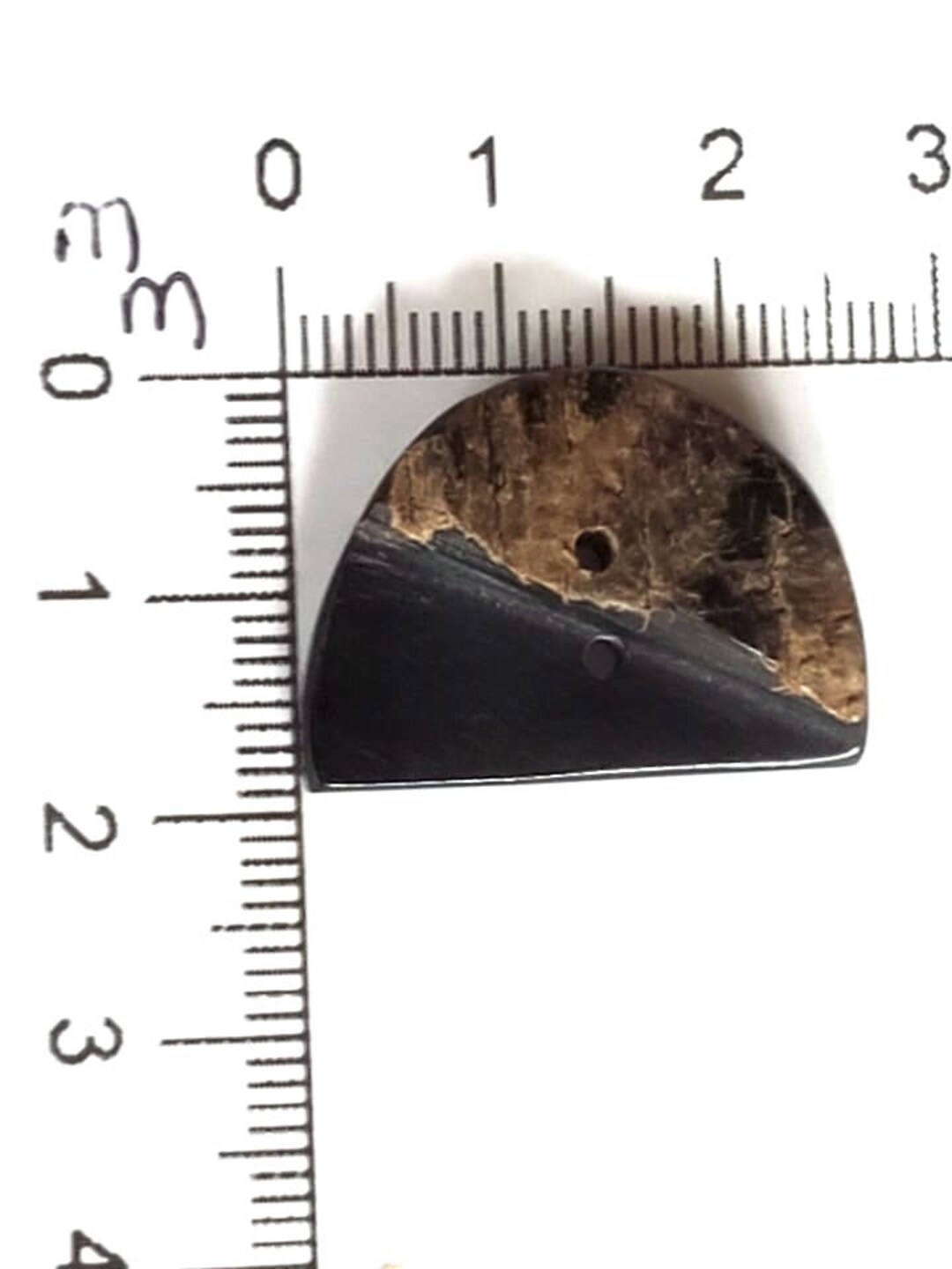 D Shape Chock Button 25mm 2 Hole Drilled 5 Piece Pack - Etsy
