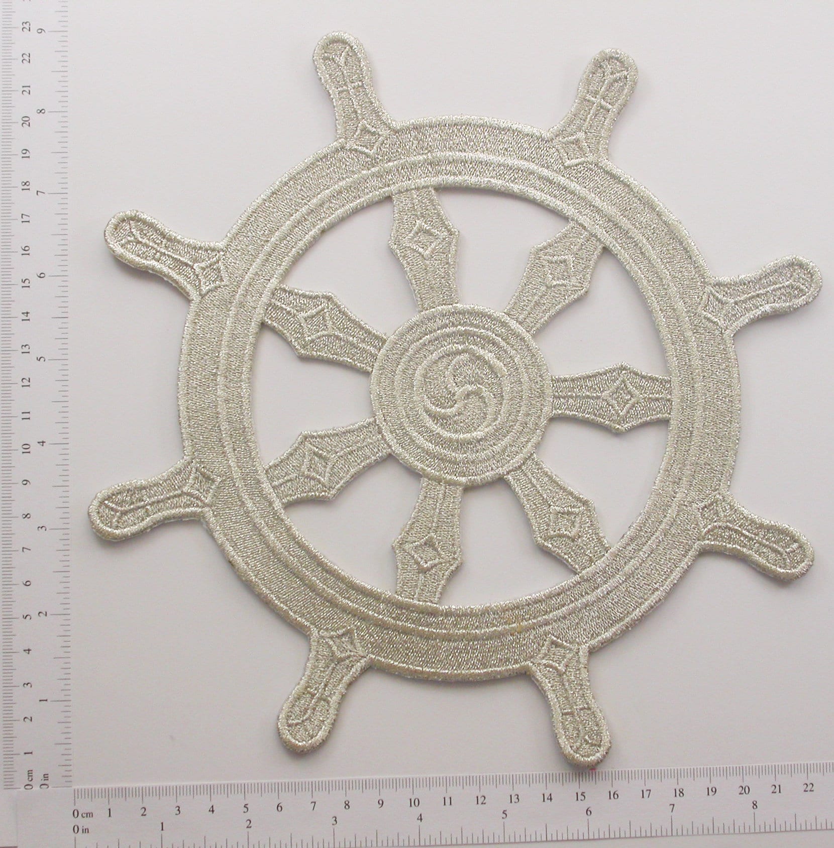 Dharma Wheel Iron on Patch Applique Buddhist Symbol sizes - Etsy