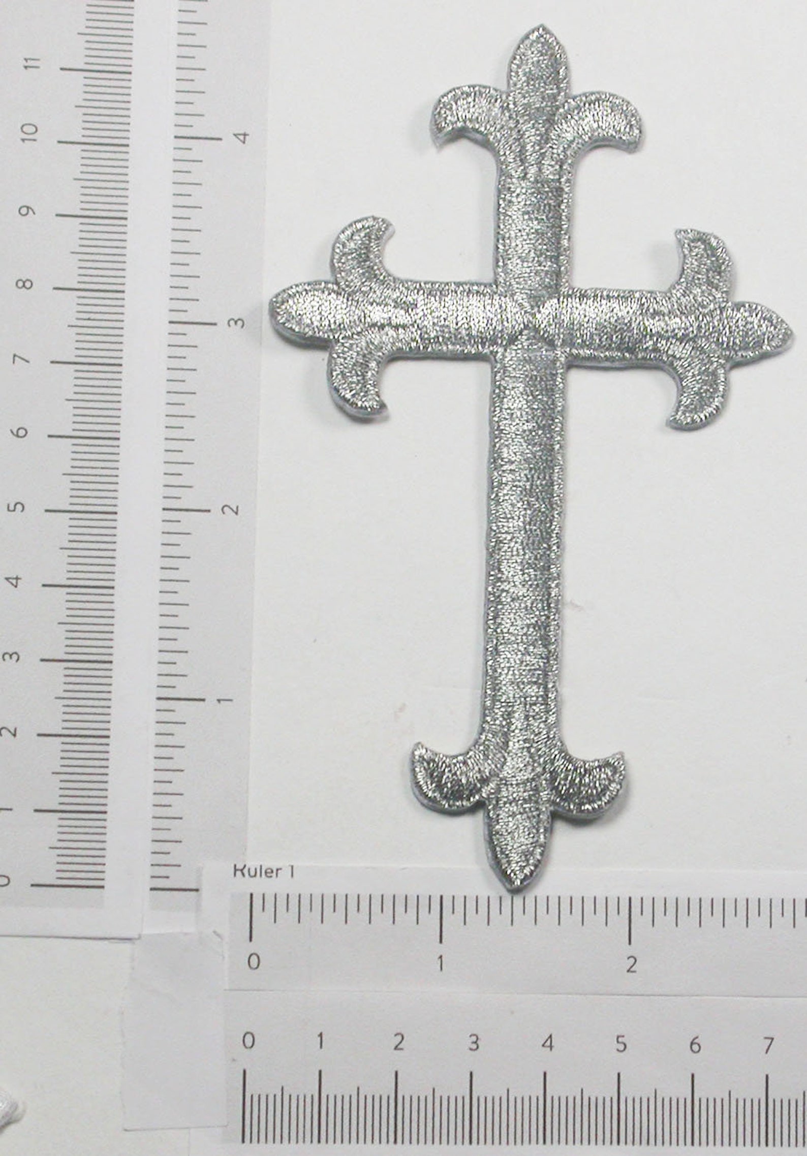 Embroidered Latin Cross Patch – Iron on Applique (4 3/4" X 2 7/8") - Etsy