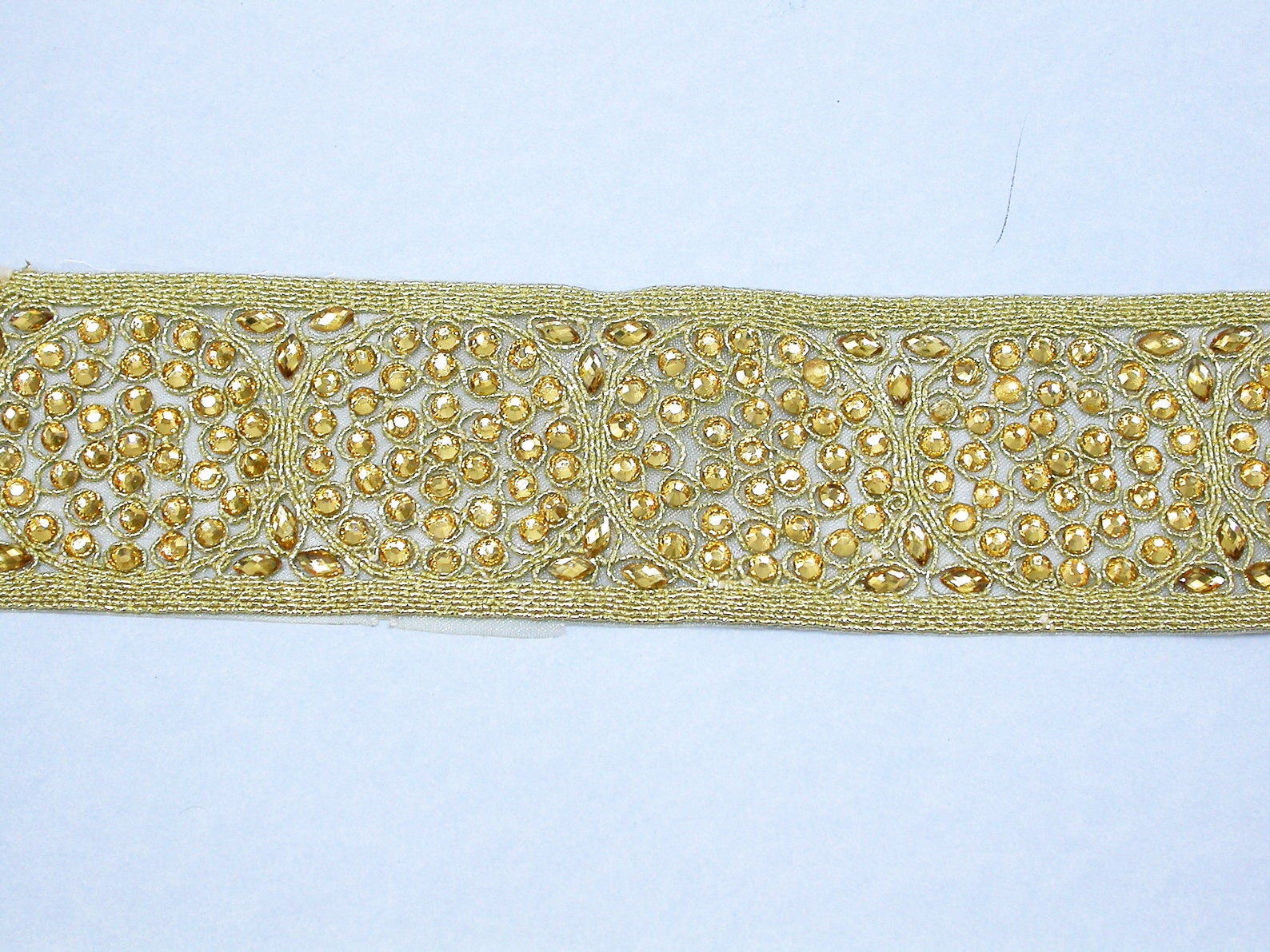 Sparkly Beaded Costume Border Trim Embroidered 2 3/8 | Etsy