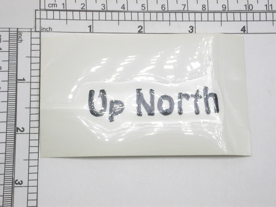 Winter "up North" Embroidered Lettering Black - Etsy