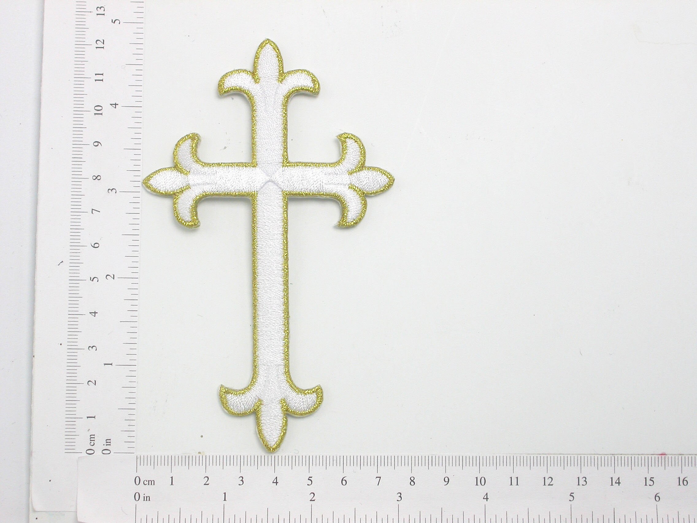 Latin Cross Patch Embroidered Iron on Applique 4 3/4 X - Etsy