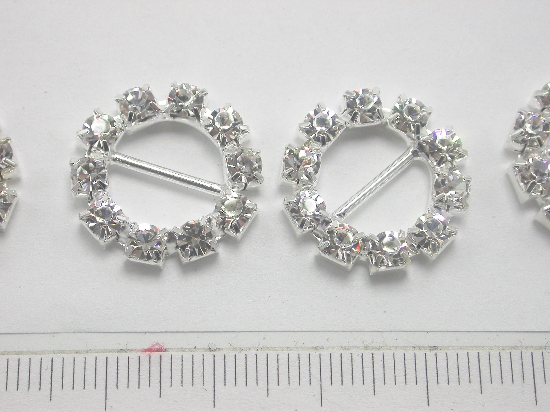 Mini Slide Buckles With Crystal Rhinestones Ribbon Sliders - Etsy