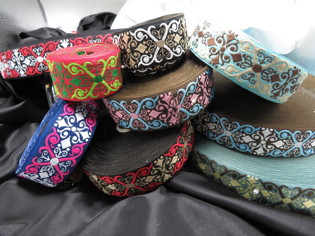 Jacquard Ribbon 1 1/2" 38mm Celtic Renaissance Style Selling by the ...