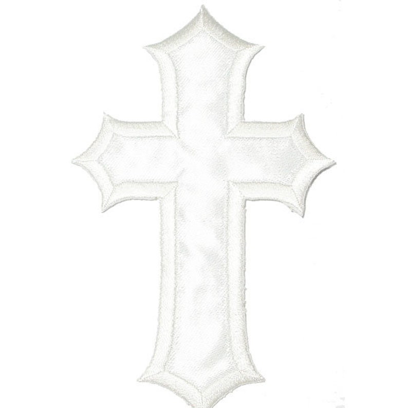 Cross 3 X 5 Satin Iron on Patch Applique - Etsy