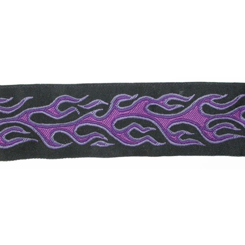 Flames Jacquard Ribbon 1 25MM Flame Design choice of 6 | Etsy