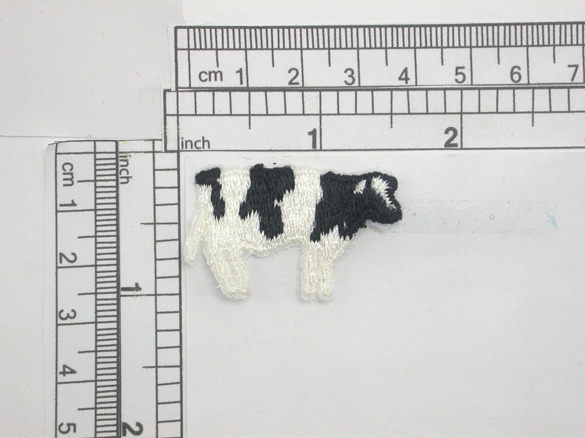 Dairy Cow Patch Iron on Embroidered Applique 1 1/2 X - Etsy