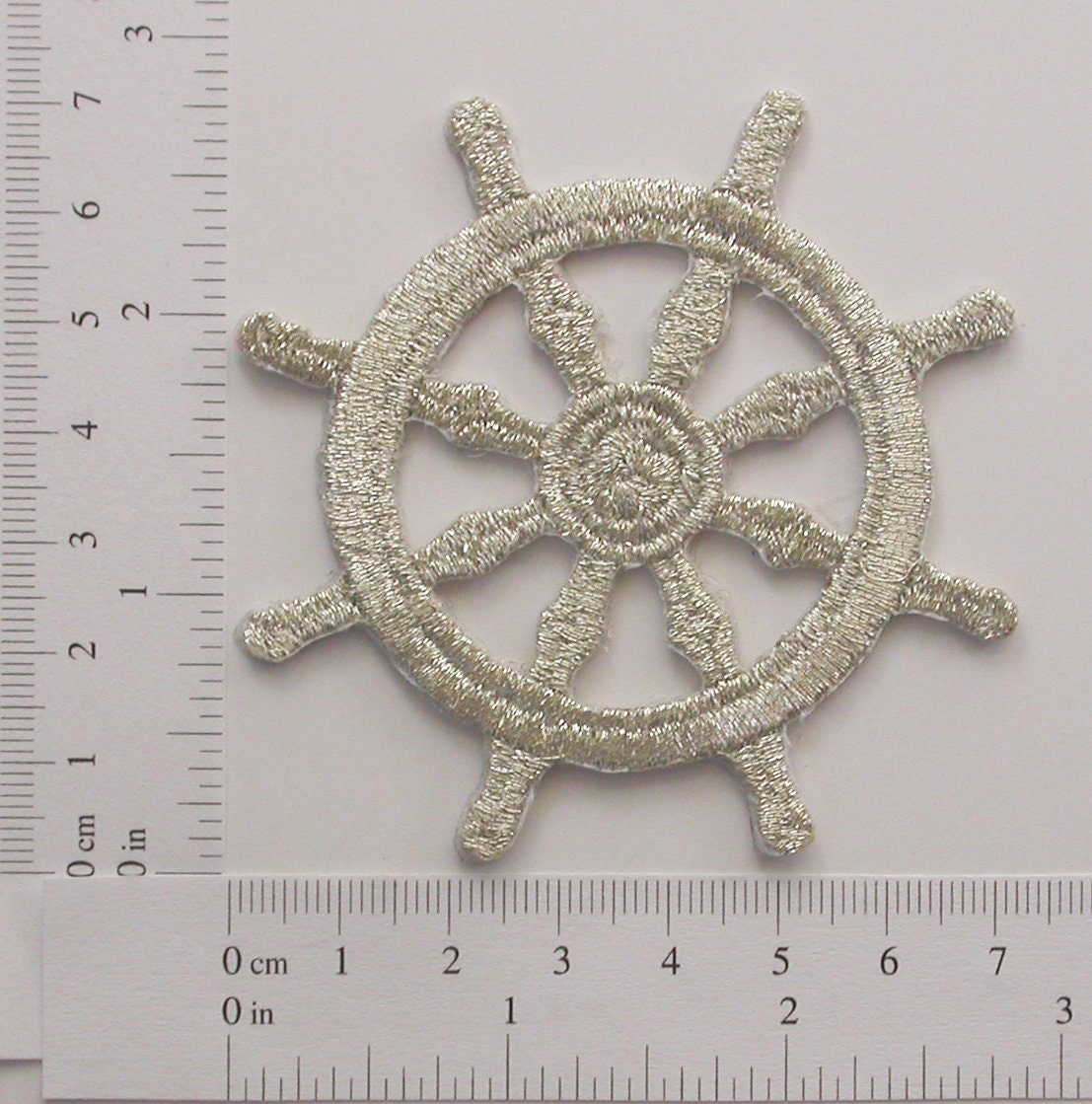 Dharma Wheel Iron on Patch Applique Buddhist Symbol sizes - Etsy