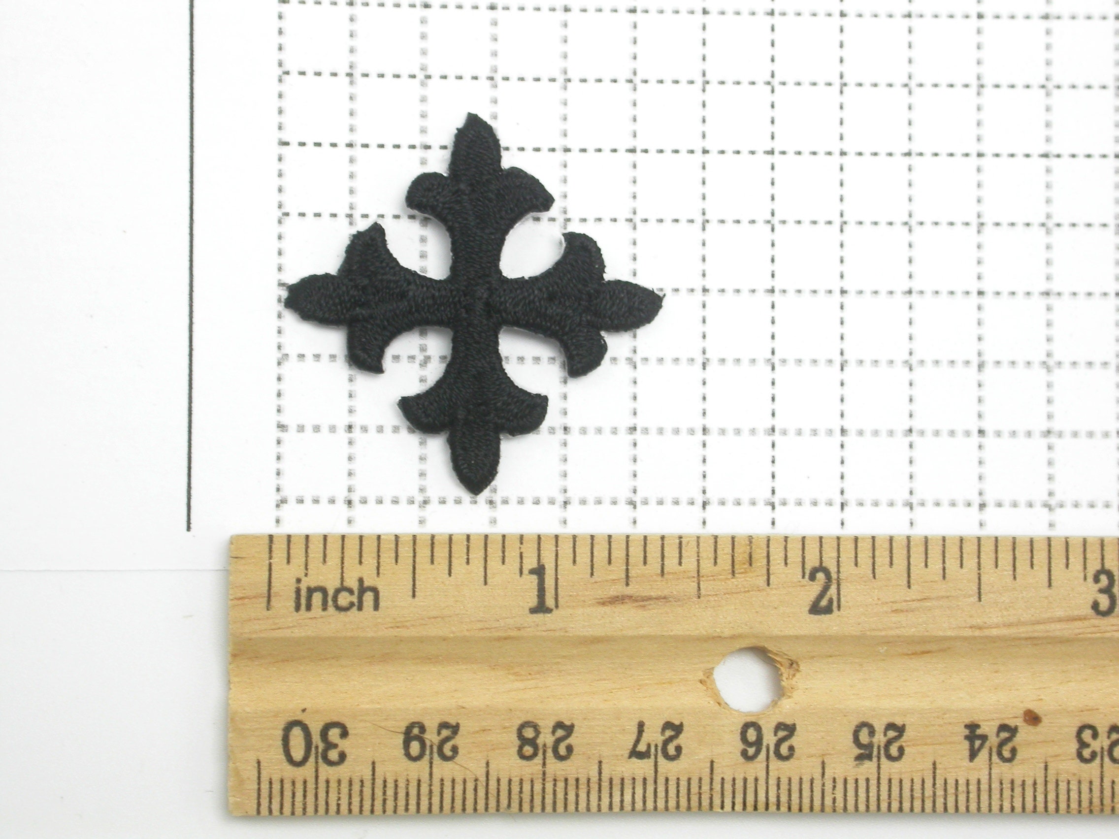 Equal Latin Cross Iron on Patch Applique 1 3/8" (35mm) *colors*. 2 Pack ...