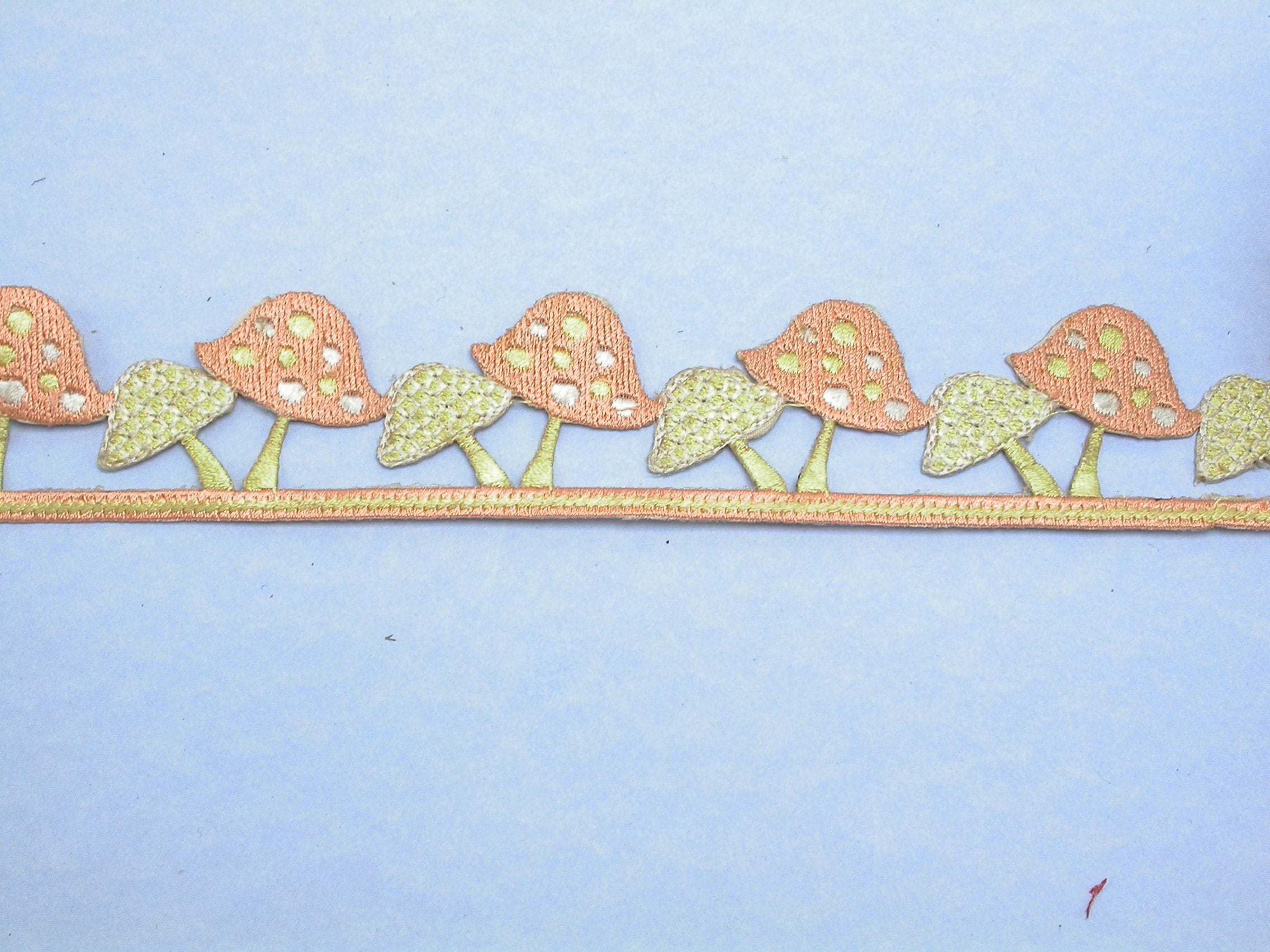 Iron On Border Preppy Toadstools 35mm 1 3/8 wide Priced | Etsy