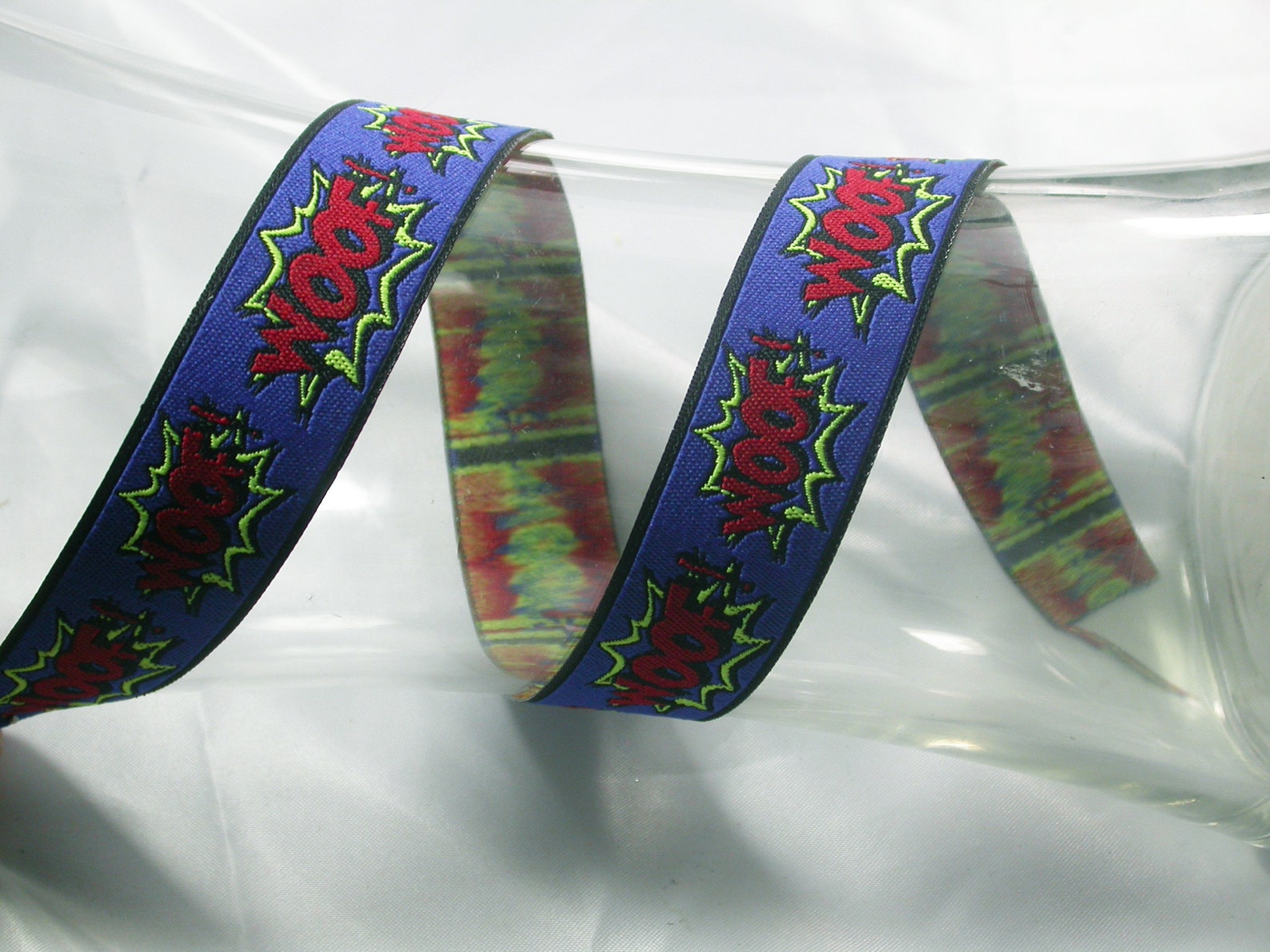 Jacquard Ribbon 15/16" (24mm) WOOF Cartoon Comic Design per Yard - Etsy