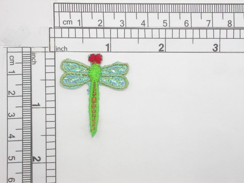 Dragonfly Applique Sparkle Wings Iron on Embroidered Patch 1 - Etsy