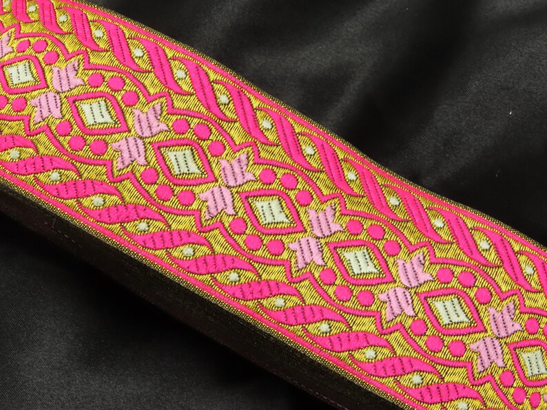 Jacquard Ribbon 1 7/8 48mm Damascus colors Priced - Etsy