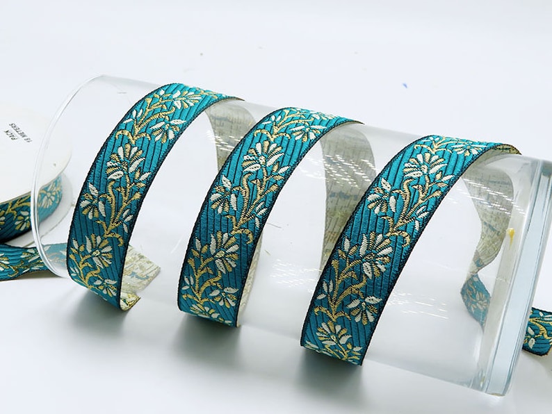 Jacquard Ribbon 1 25mm Jasmine 3 Yards & Up | Etsy