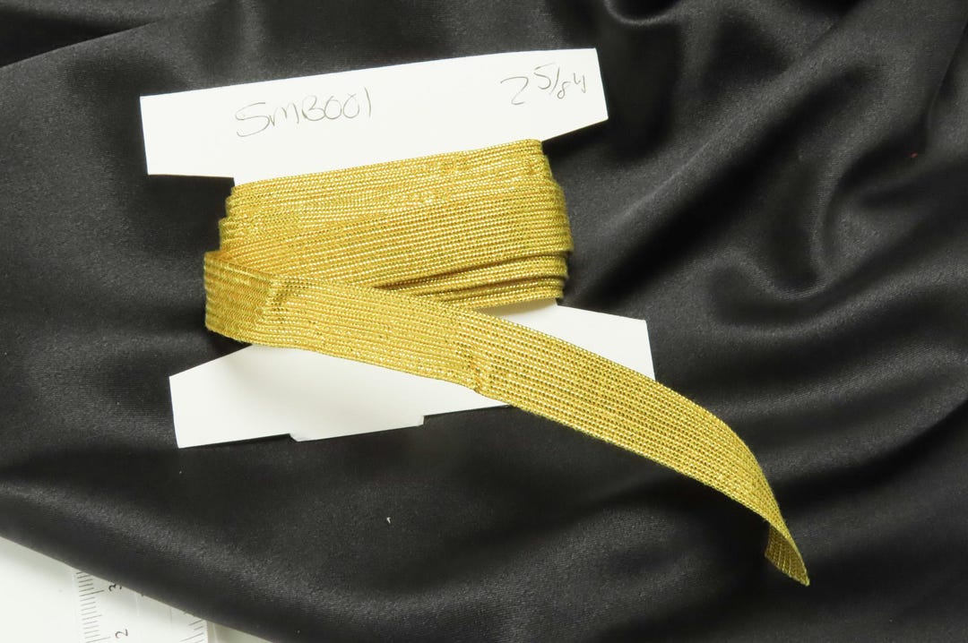 9/16" Metallic Gold Flat Presidents Braid 2 5/8 Yds - Etsy