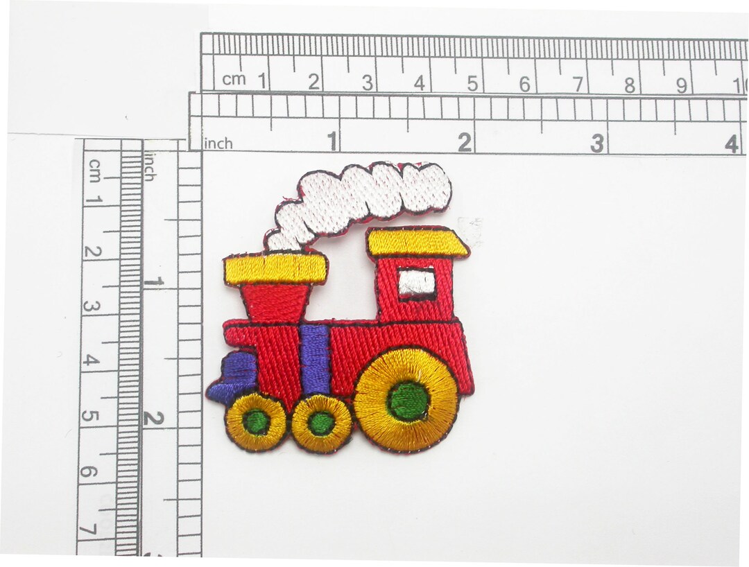 Steam Train Patch Locomotive Iron on Embroidered Applique - Etsy