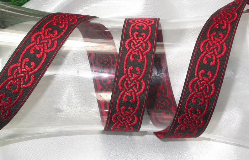 Celtic Chain Ribbon 7/8 22MM Design 5 yards 8 | Etsy