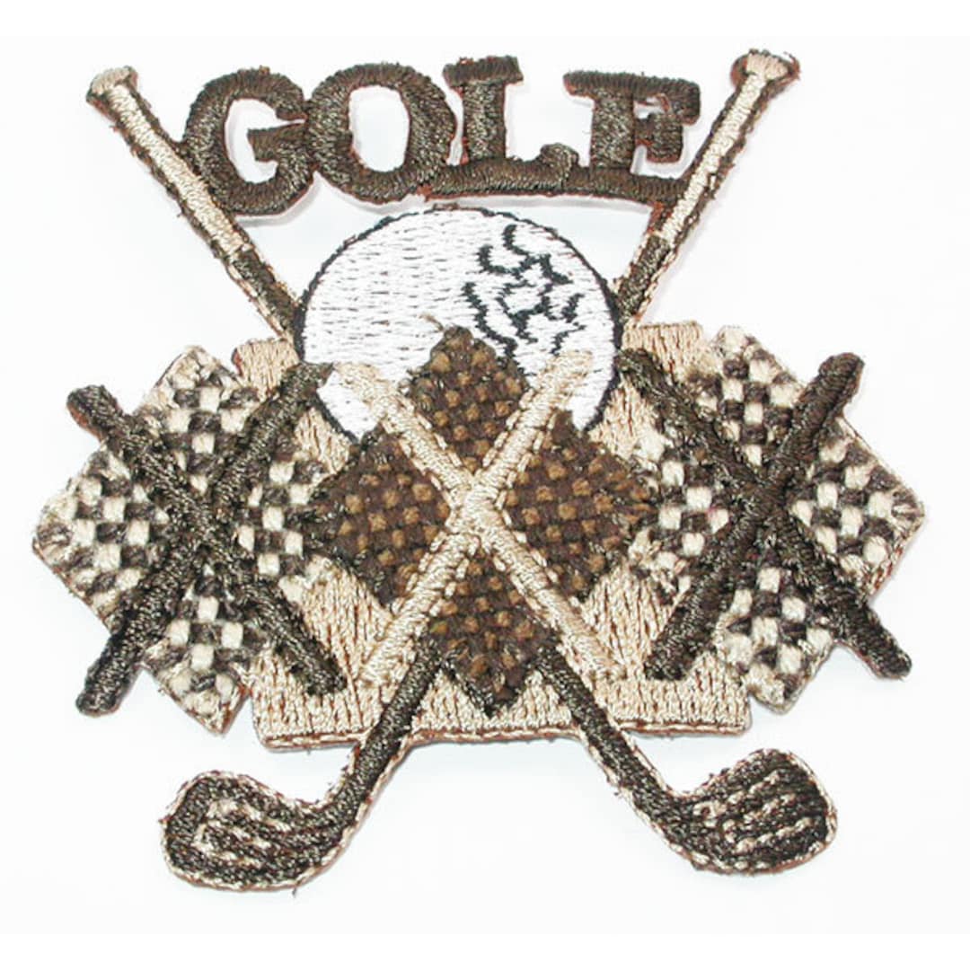 Golf Club Emblem Badge Iron on Applique - Etsy
