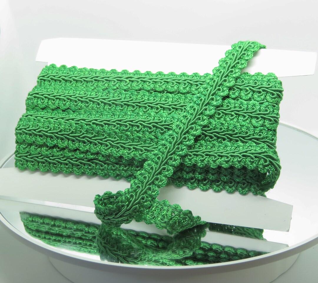 Gimp Braid 1/2 13mm Wide Emerald Green Various Remnant Lengths - Etsy