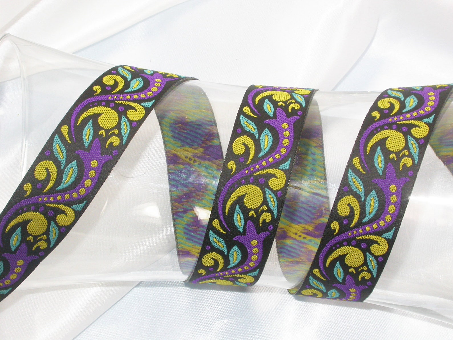 Jacquard Ribbon 1 25mm Funky Fanfare Colors 3 Yards & - Etsy