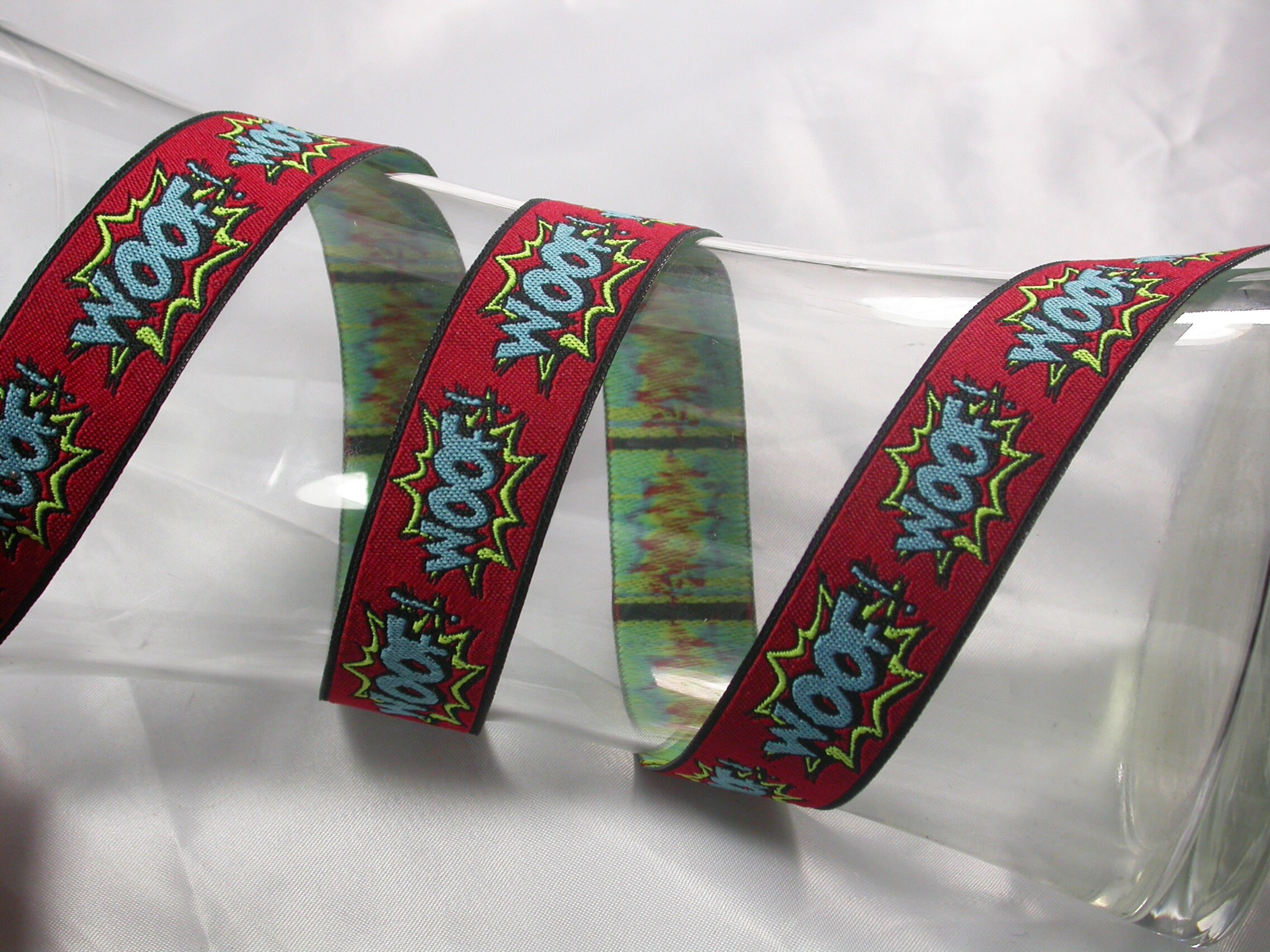 Jacquard Ribbon 15/16 24mm WOOF Cartoon Comic Design 3 | Etsy