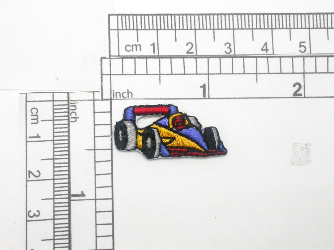 Racing Car Patch Formula One Iron on Embroidered Applique 5 Pack Small ...
