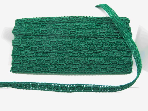 Green Gimp Braid 1/4 8mm Wide Soft & Pliable Rayon 6 | Etsy