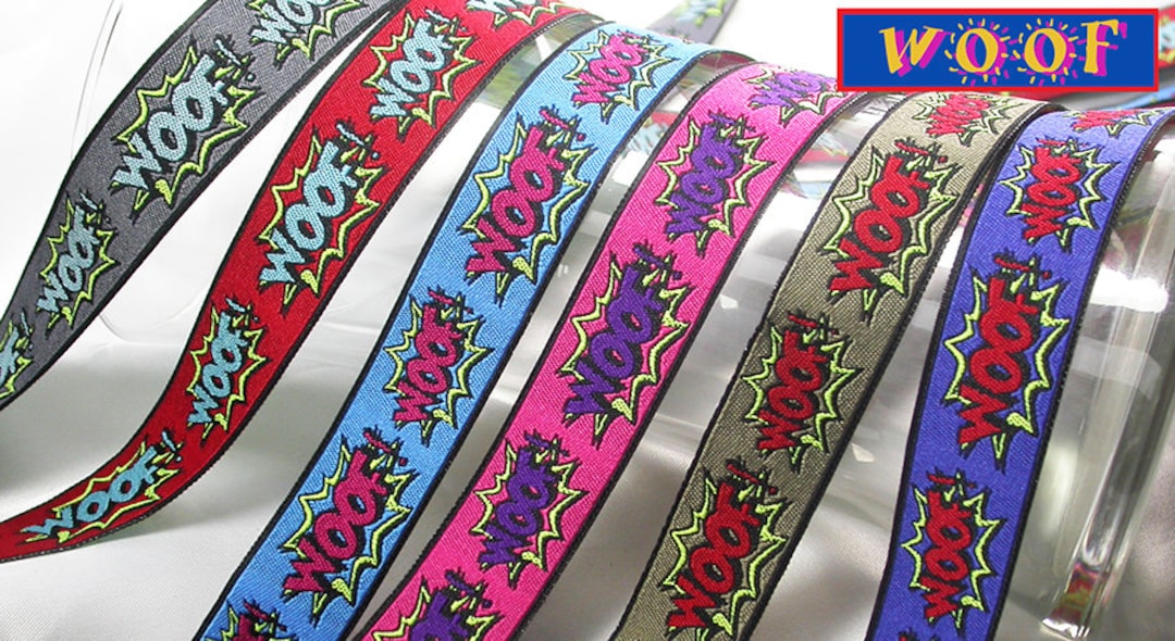 Jacquard Ribbon 15/16" (24mm) WOOF Cartoon Comic Design per Yard - Etsy